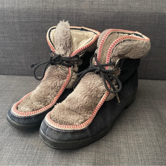 snowland | Shoes | Vintage Snowland Brown Suede Leather Snow Alpine ...